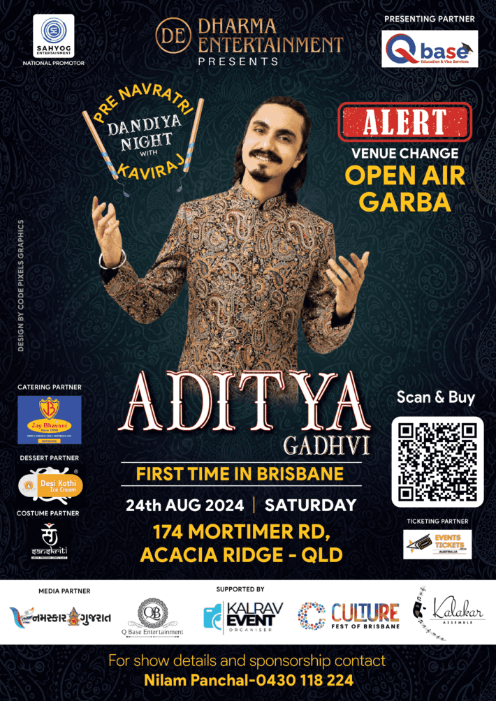 Aditya Gadhvi Daniya Night - Brisbane | Events Tickets Australia