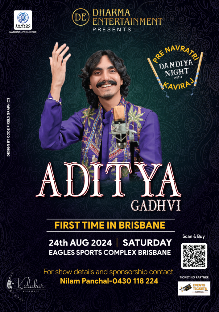 Aditya Gadhvi Daniya Night - Brisbane | Events Tickets Australia